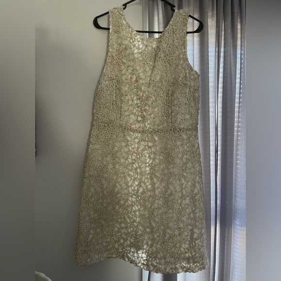 Charming Charlie | Dresses | Womens Gold Detailed Dress | Poshmark